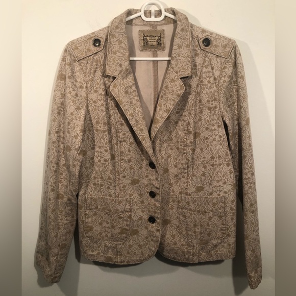 Ruff Hewn | Jackets & Coats | Ruff Hewn 0 Cotton Floral Blazer | Poshmark